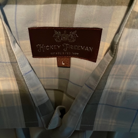 Hickey Freeman | Shirts | Blue And White | Poshmark
